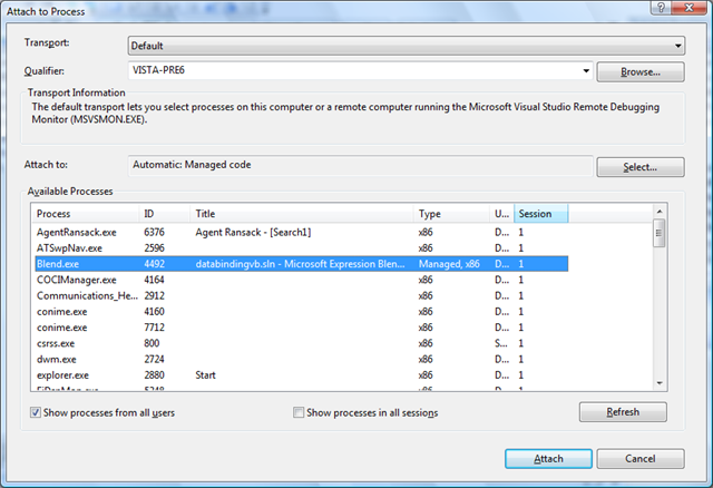 Hannes Preishuber Bind With Expression Blend Cannot Create Instance Exception
